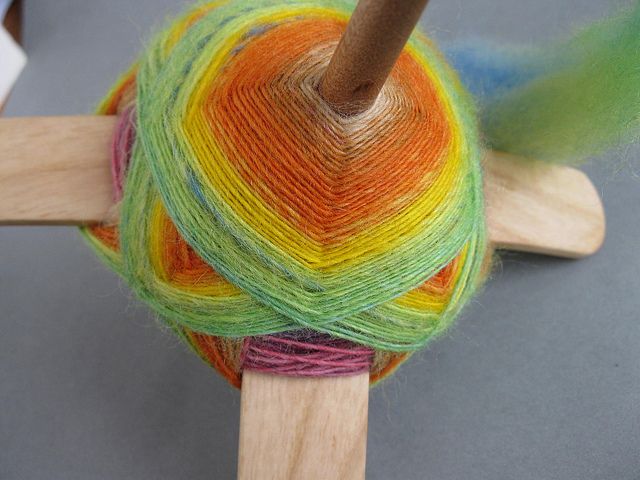 How to Wind Yarn on a Turkish Spindle » Knitting-and.com