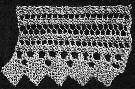Knitting Patterns for Lace Collars, Edgings and Insertions » Knitting ...