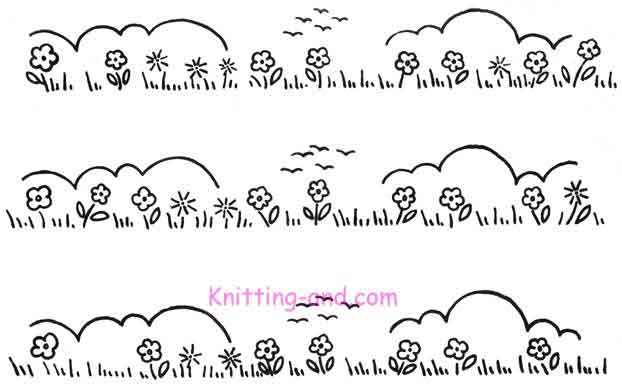 Daisy Border c1940 » Knitting-and.com