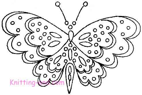 Dotted Butterflies c1945 » Knitting-and.com