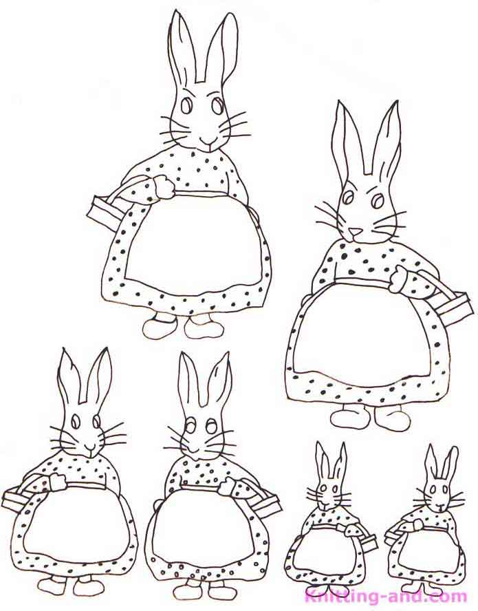Boy and Girl Bunnies c1920-30 » Knitting-and.com